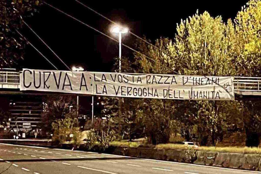 Napoli-Inter si accende, striscione dei tifosi: "La vergogna..."